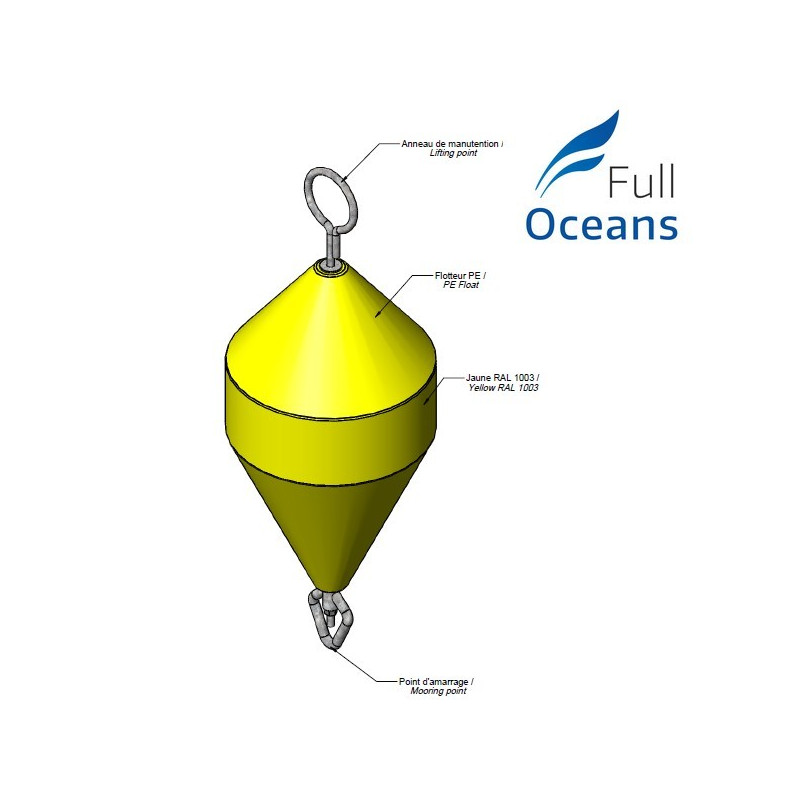 cost effective polyethylene mooring buoy